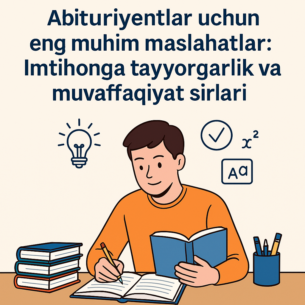 Abituriyentlar uchun eng muhim maslahatlar: Imtihonga tayyorgarlik va ...